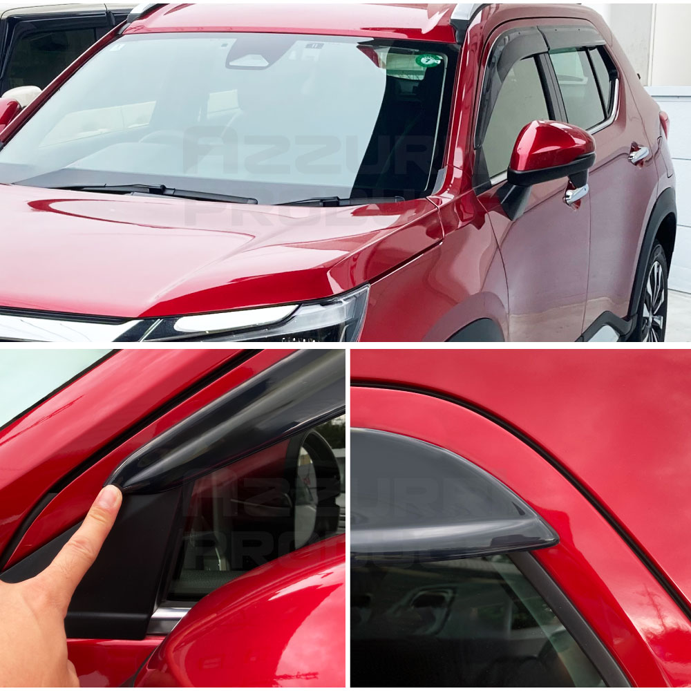 日本代購代標第一品牌【樂淘letao】－WR-V DG5 R5.12～ 専用設計 ドアバイザー サイドバイザー スモークバイザー